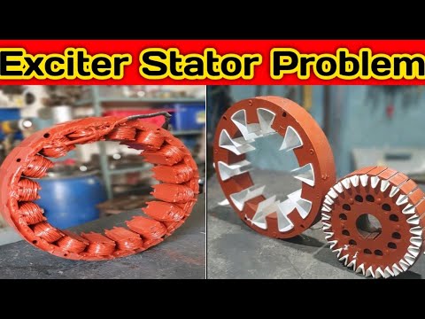 Exciter stator insulation melt | 3 phase Generator Alternators - YouTube