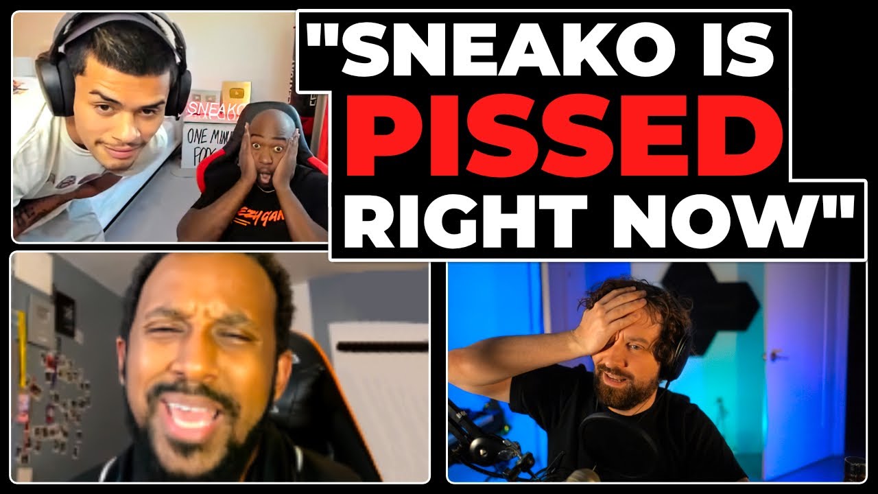 "HE MAD" - Sneako Confronts Aba, Then Ragequits Call ft. JiDion - YouTube