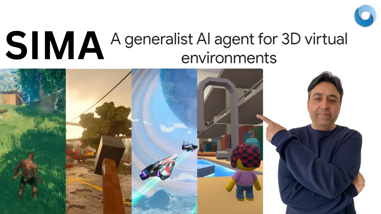 Generalist AI Agent for 3D Virtual Environments - SIMA - YouTube