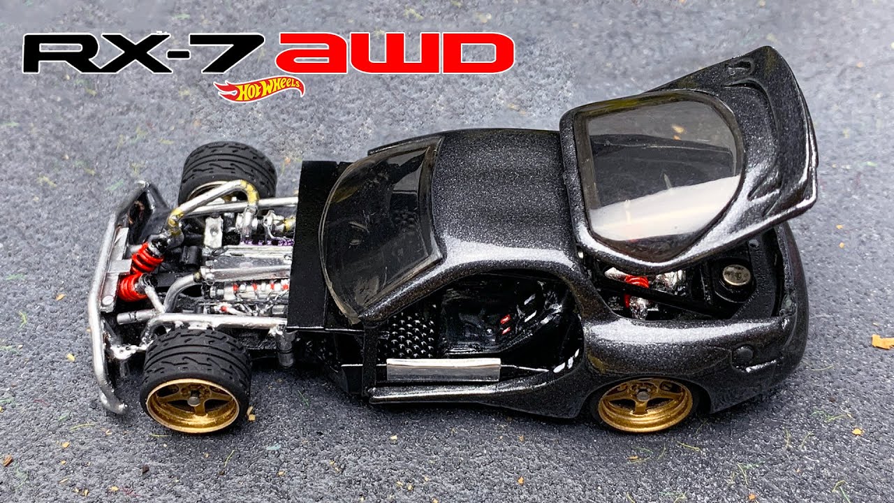 AWD Mazda RX-7 (Rob Dahm) Hot Wheels Custom - YouTube