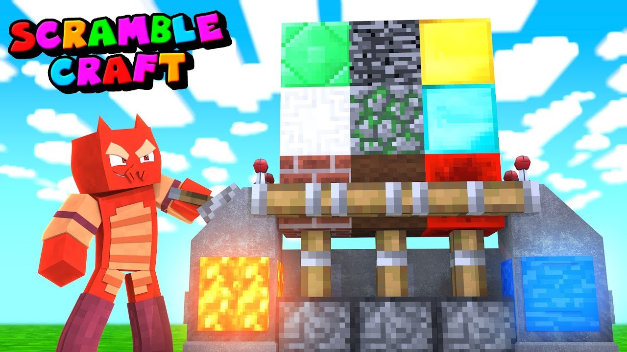 Minecraft - NEW MACHINE CRAFTS RANDOM BLOCKS! (Scramble Craft) - YouTube