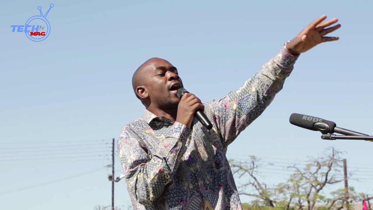 Watch Chamisa's full address in Hwange before and after stage collapsed ...