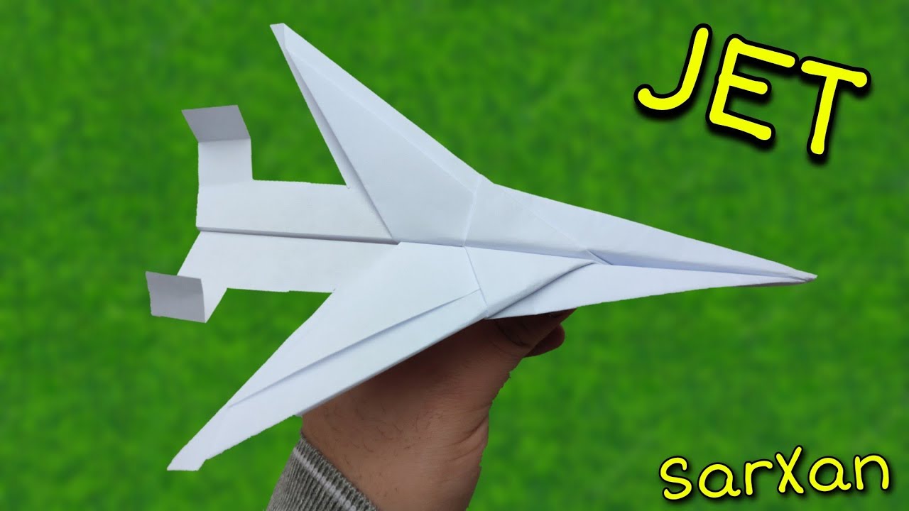 Kağıttan Jet Uçak Yapımı | Kağıttan Savaş Uçağı Yapımı | Origami Jet ...