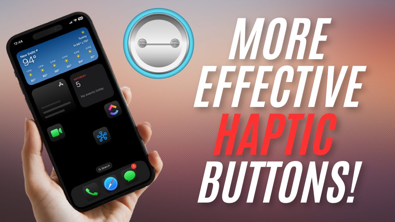 Apple's New Haptic Buttons for iPhone: All You Need to Know - YouTube