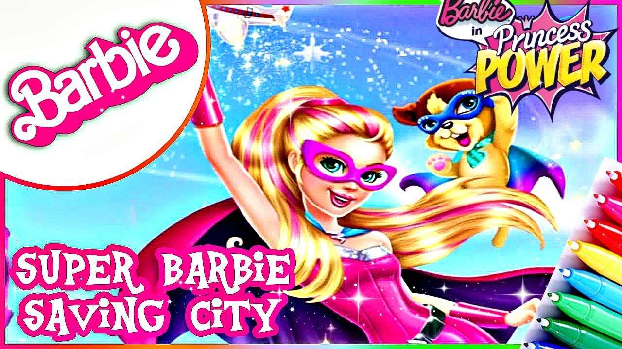 Barbie in Princess Power Coloring Book Pages for Kids Fun Art Coloring ...
