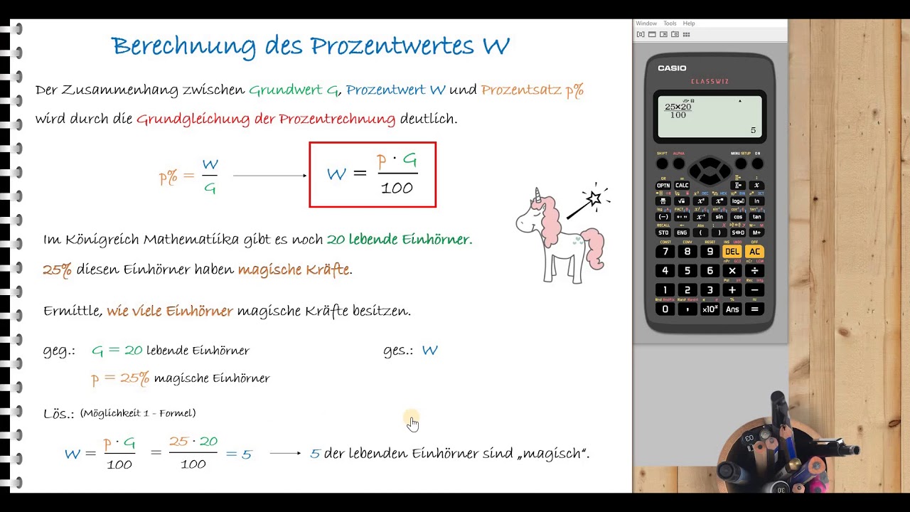 Lernvideo_Prozentwert berechnen (Formel + Dreisatz) - YouTube