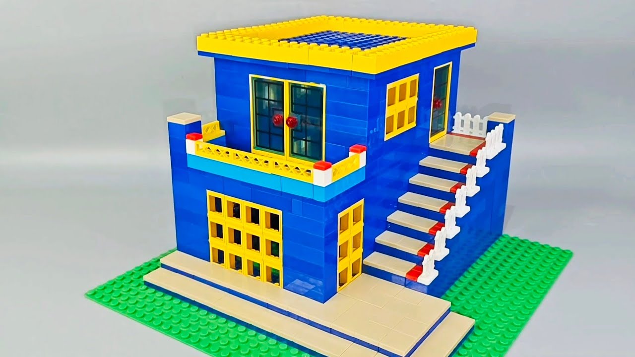 How To Build a Lego House MOC🏠| Building Blocks Instructions ...