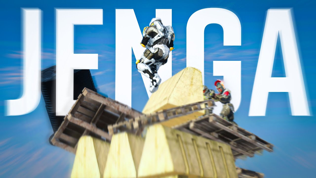 Playing The Classic Halo 3 Jenga Tower! - YouTube