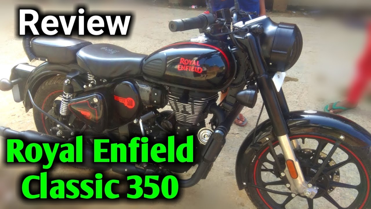 Royal Enfield Classic 350||Full Black Royal Enfield Classic 350 company ...