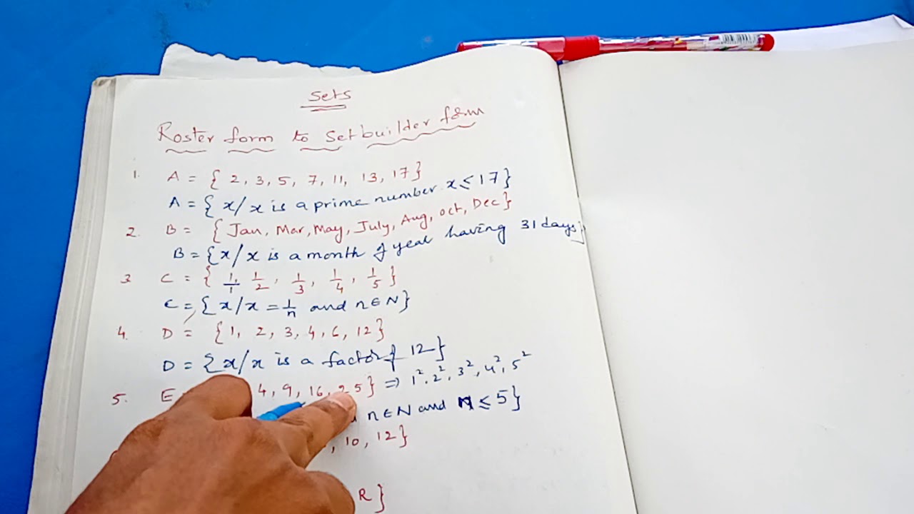 Sets (class X) Roster form to set builder form - YouTube