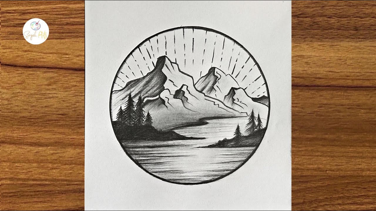 Easy circle drawing || Circle drawing for beginners || Pencil drawing ...