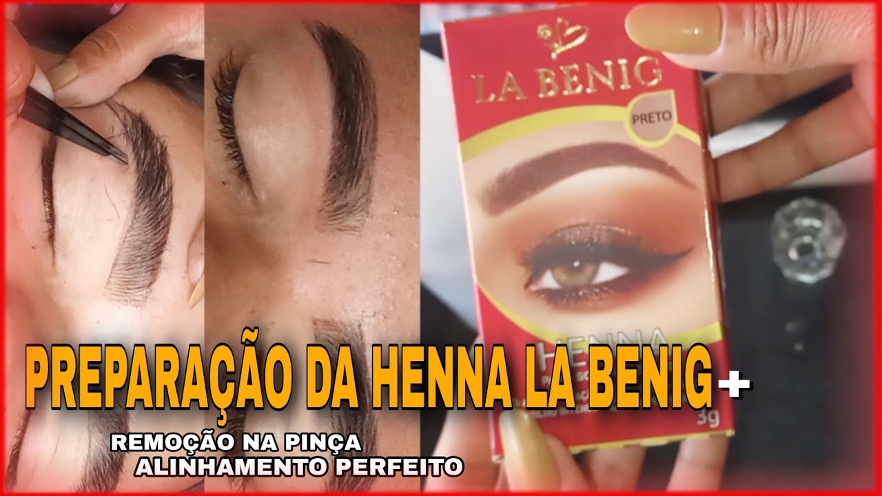 Vídeo Aula-Como preparar a Henna La benig / Alinhamento Perfeito - YouTube