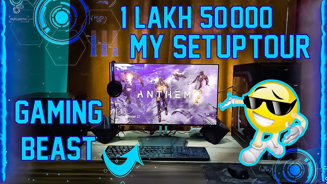 MY GAMING SETUP TOUR .1K SUBSCRIBERS SPECIAL. - YouTube