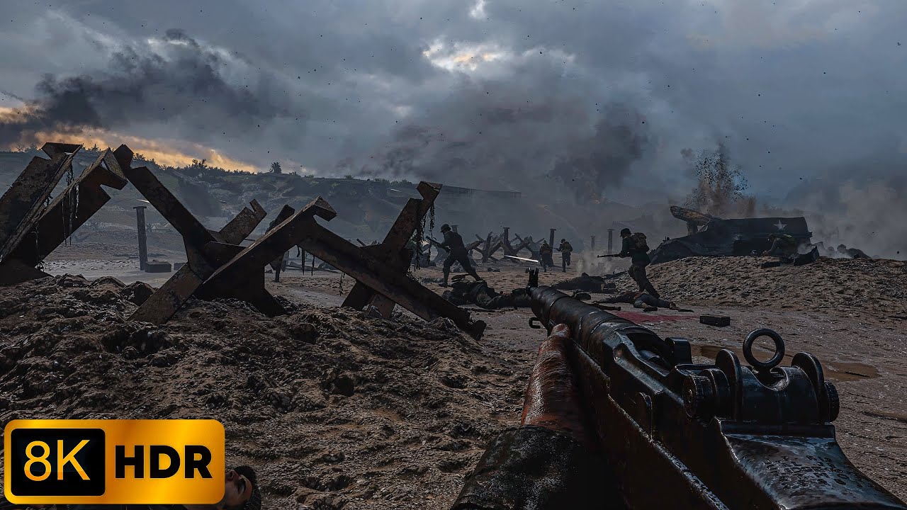 Omaha Beach June 6 , 1944｜U.S. 1st Infantry Division｜Call of Duty WW2 ...