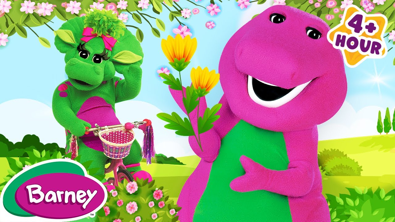 Spring Day Fun | Changing Seasons for Kids | Barney the Dinosaur - YouTube