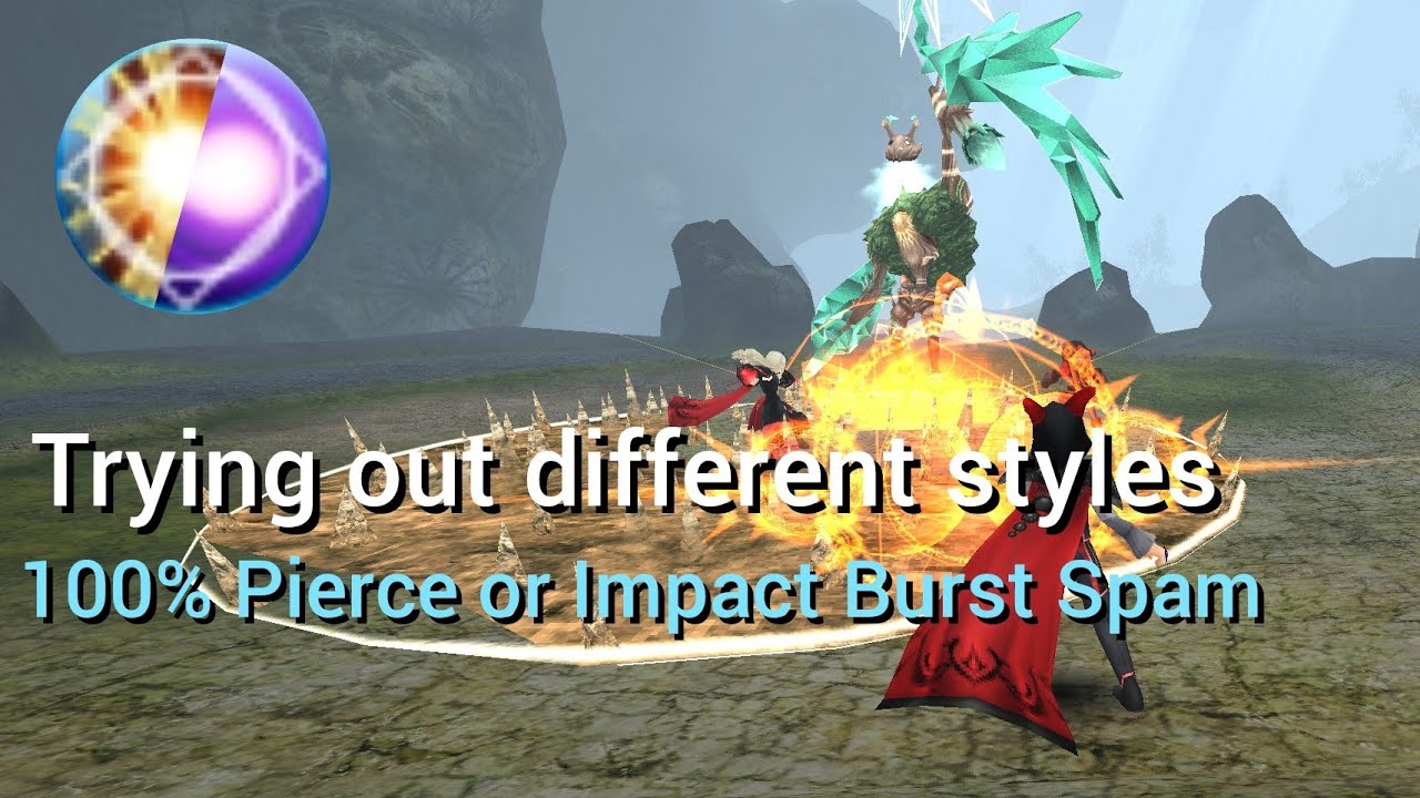 Toram - Str Mage: 100% Pierce or Impact Burst Spam (Kuzuto Ulti) - YouTube