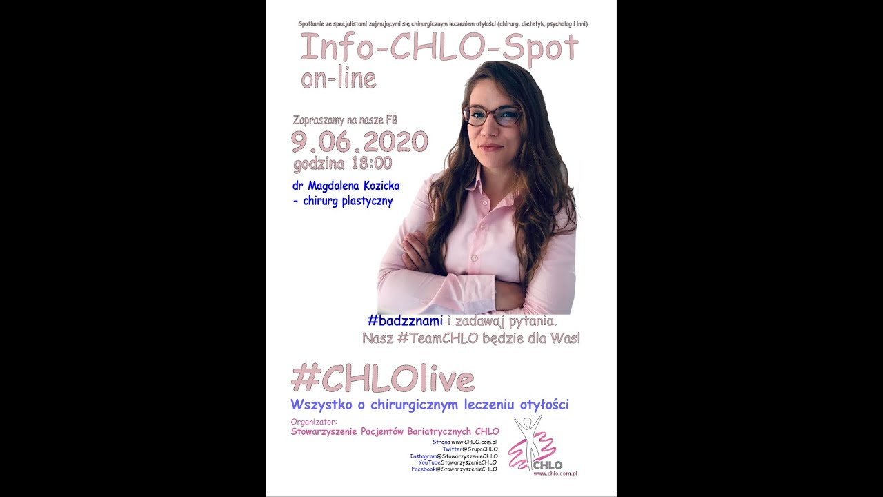 💻 #CHLOlive lek. med. Magdalena Kozicka - chirurg plastyczny odpowiada ...