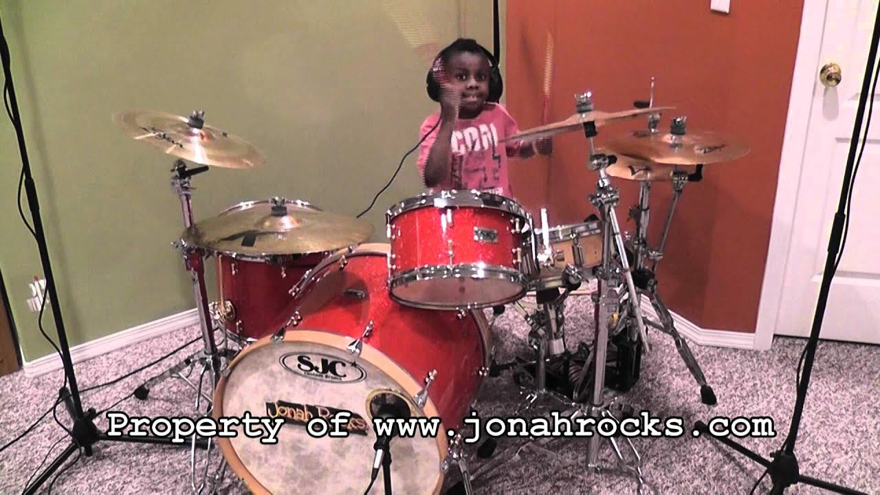 Foo Fighters - Walk, 6 Year Old Drummer, Jonah Rocks - YouTube