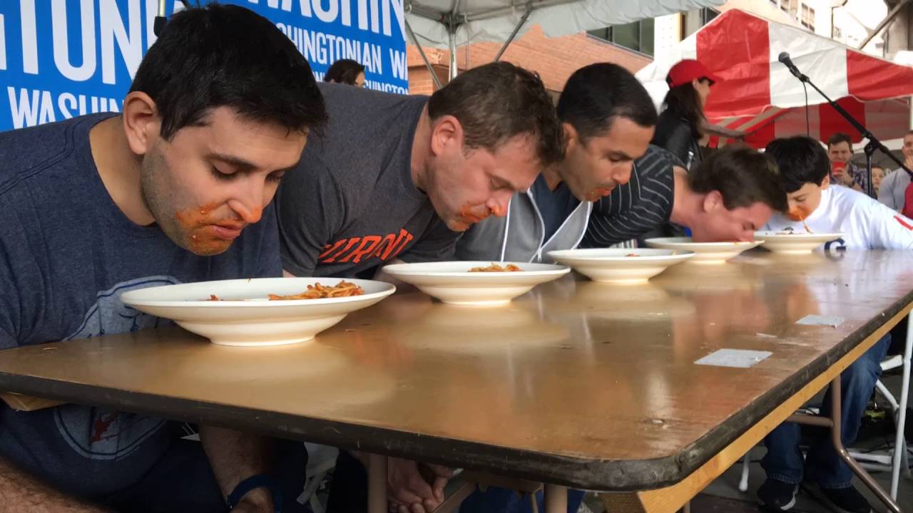 Taste of Georgetown Pasta-Eating Contest - YouTube