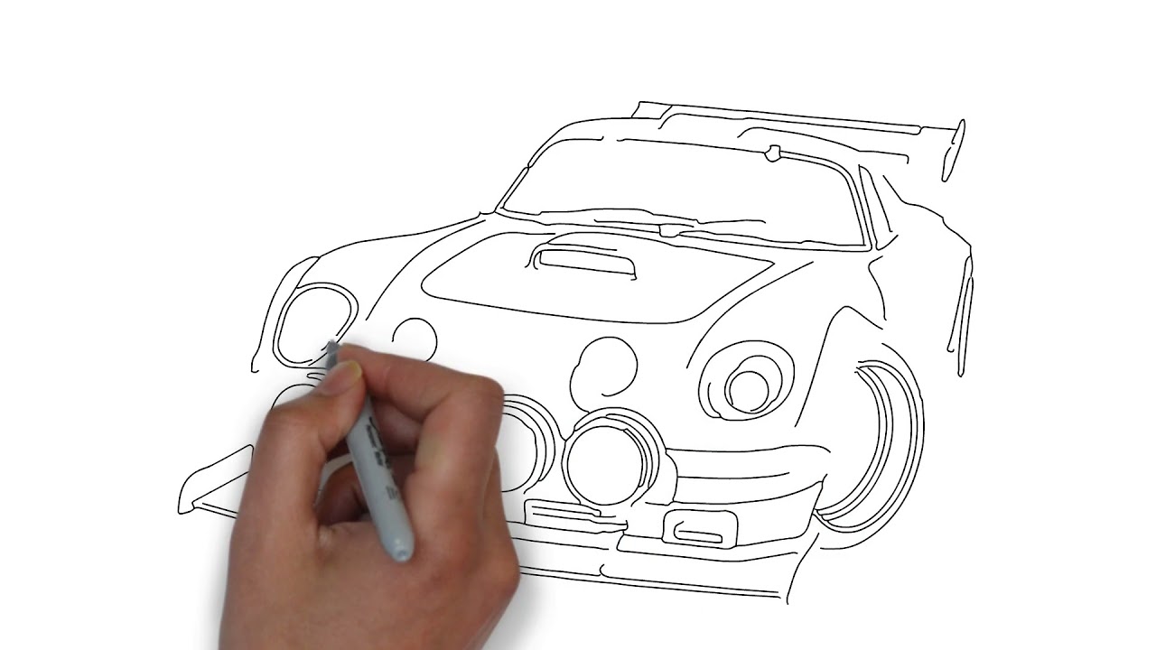 How to Draw Fast and Furious Sports Car Step by Step - YouTube