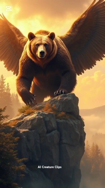 "Grizzlyhawk: The Ultimate Predator Hybrid - Bear Meets Hawk"# ...