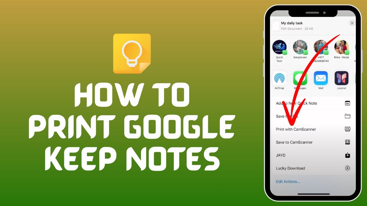 How to Print Google Keep Notes (2024) | Google Keep Tutorial - YouTube