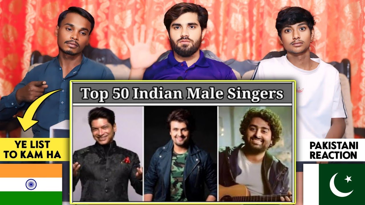 Top 50 Indian Male Singers - Pakistani Reaction - Shan Extra - YouTube