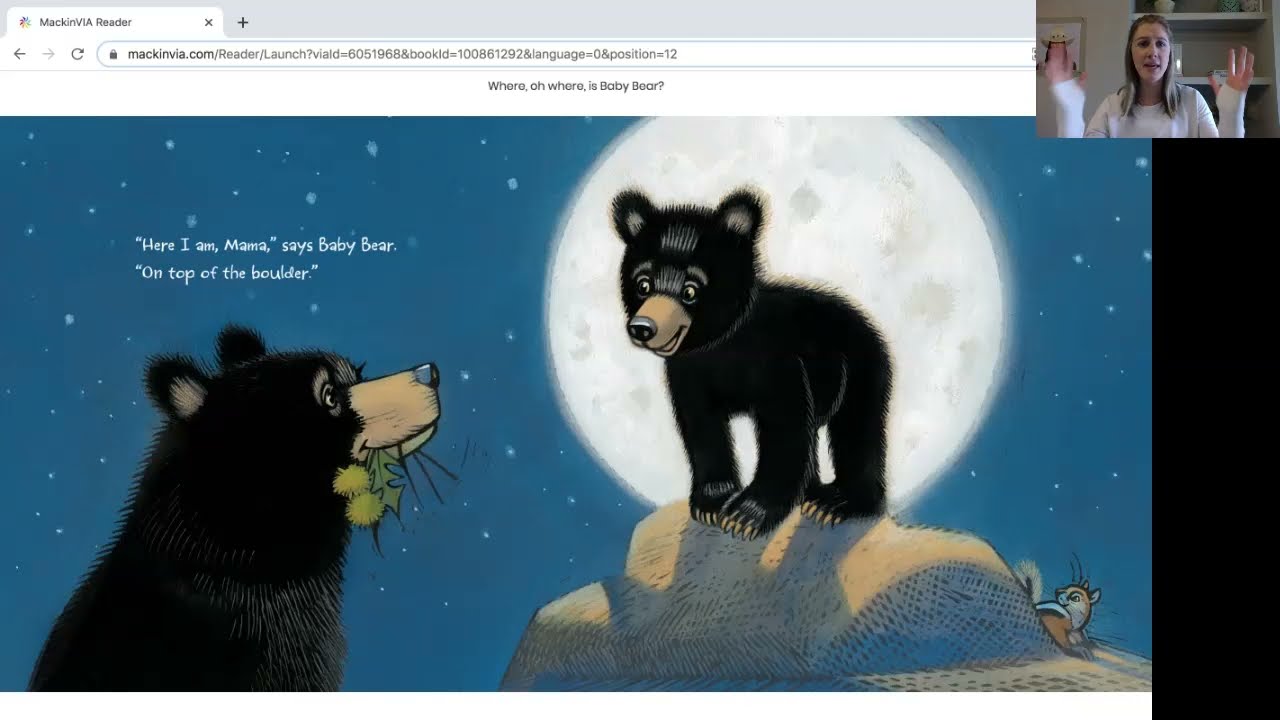 Where Oh Where is Baby Bear? Read By Sarah Welter - YouTube