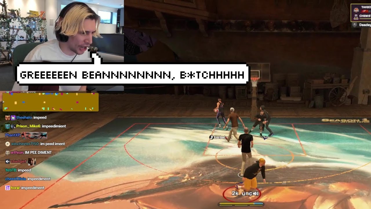 xQc Trash Talks in 2K25 - YouTube