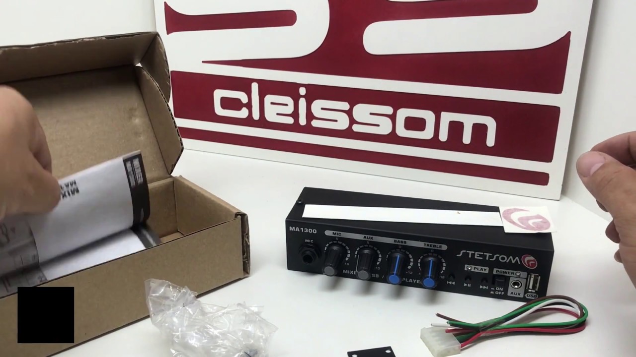 Mixer Automotivo Stetsom MA 1300 USB Auxiliar Microfone - Lançamento ...
