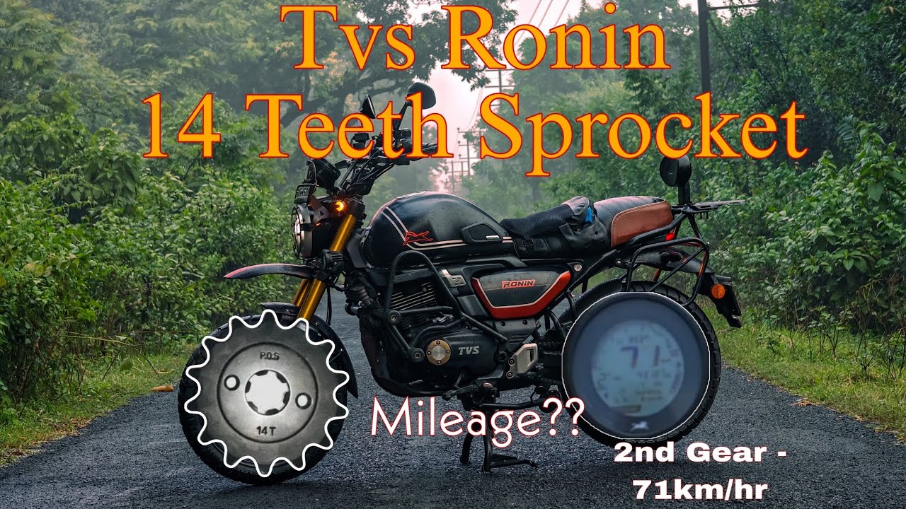 Tvs Ronin Modification || 14 Teeth Sprocket || Improvement in ...