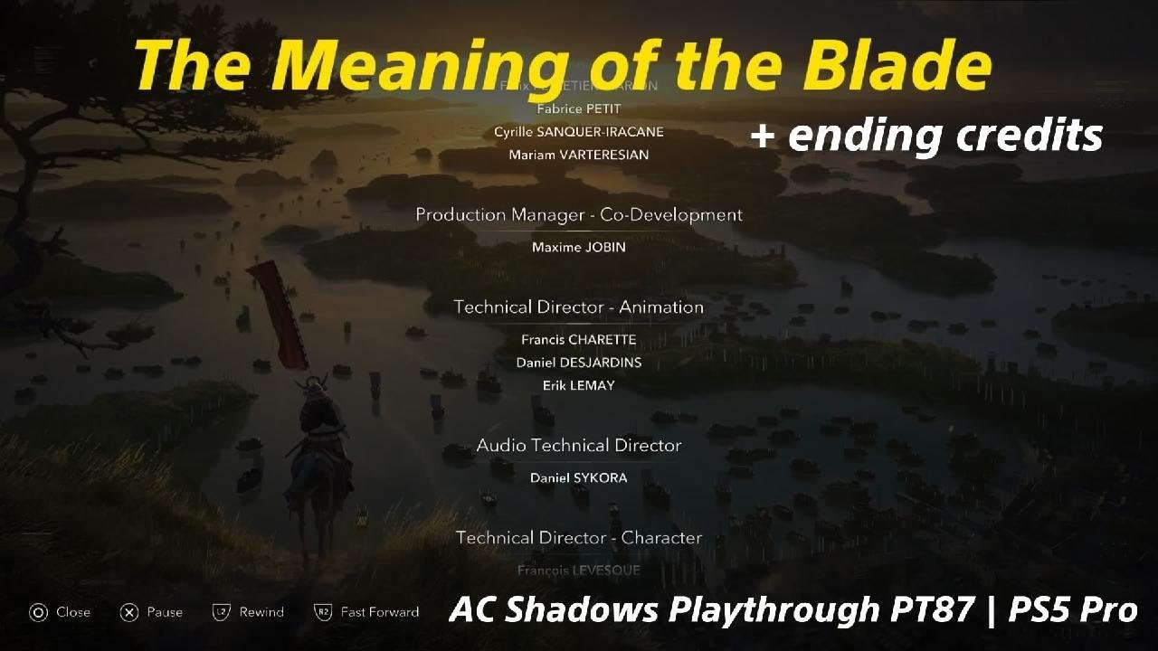 The Meaning of the Blade + ending credits | AC Shadows Playthrough PT87 ...