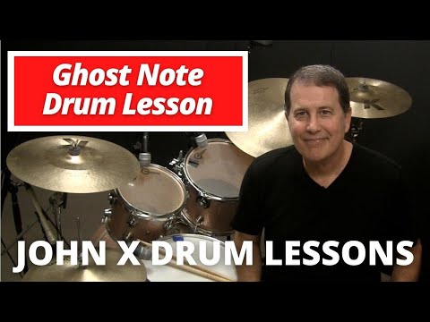 Ghost Note Drum Lesson - JohnX Online Funk Drum Lessons - YouTube