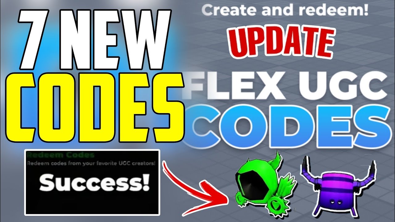⚠️NEW UPDATE⚠️ ALL WORKING CODES FOR FLEX UGC IN 2024 - ROBLOX FLEX UGC ...