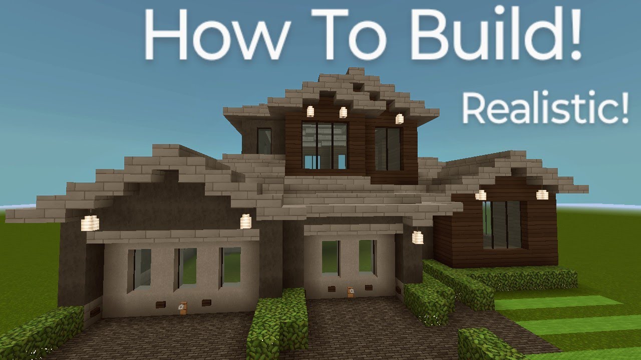 Minecraft | Realistic Traditional Suburban House Tutorial | Realistic ...