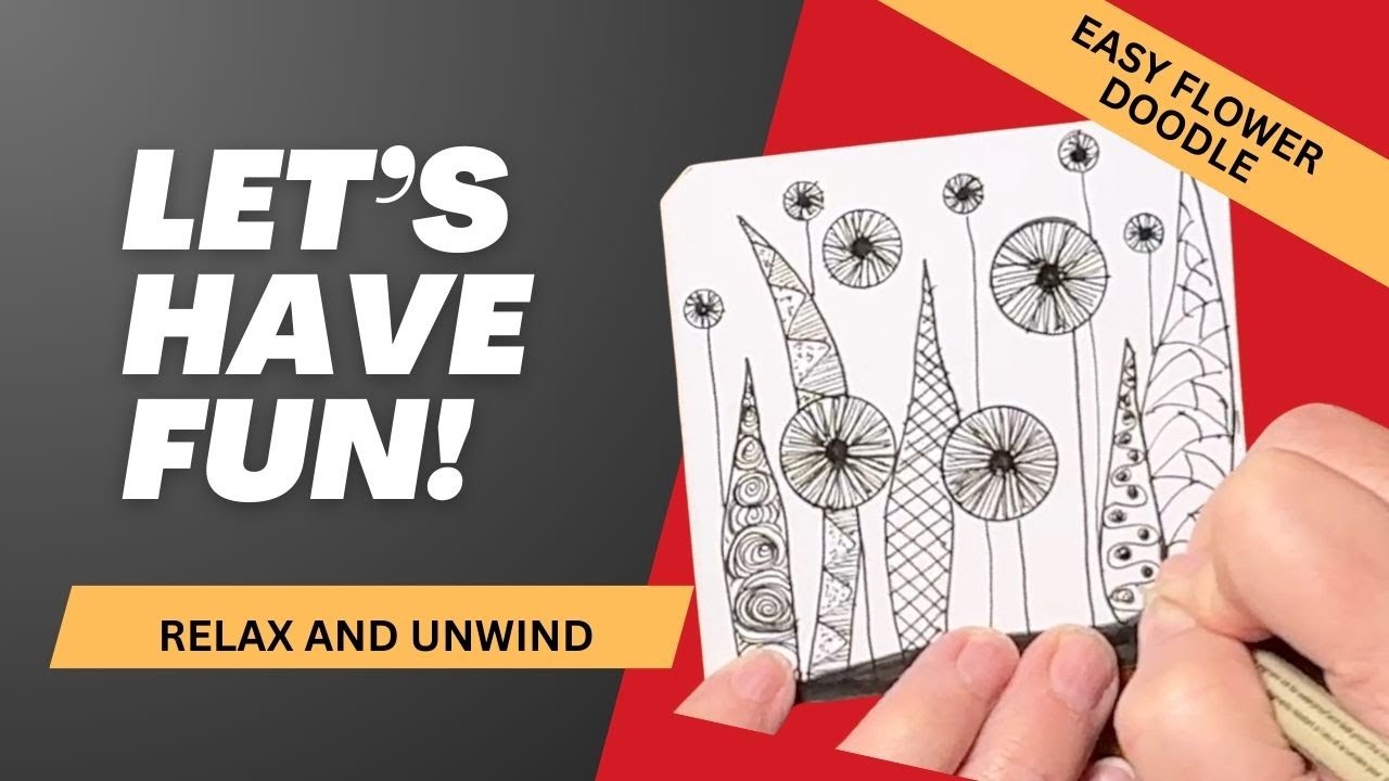 Easy Beginner Doodle Zentangle - YouTube