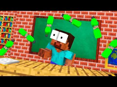 Monster School : BOTTLE FLIP Challenge - Funny Minecraft Animation ...