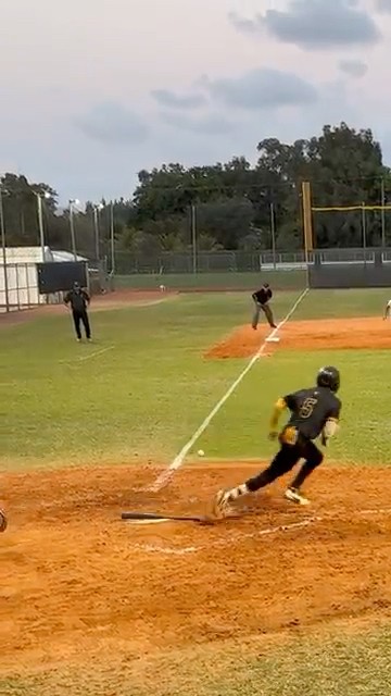 Perfect bunt! Blayden Caballero catches them by surprise - YouTube