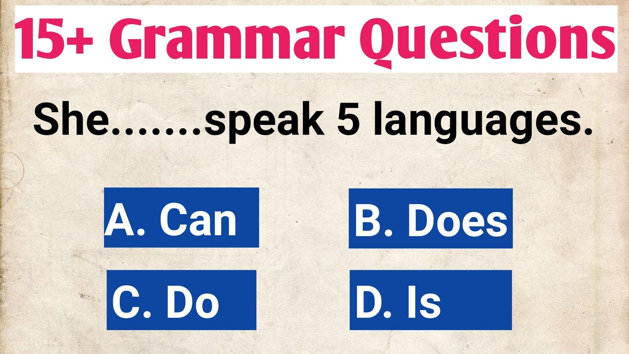 English Grammar Questions and Answers || Grammar Quiz || Grammar ...