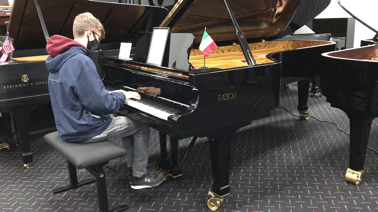 Playing A $228,000 Italian Fazioli Piano! - YouTube