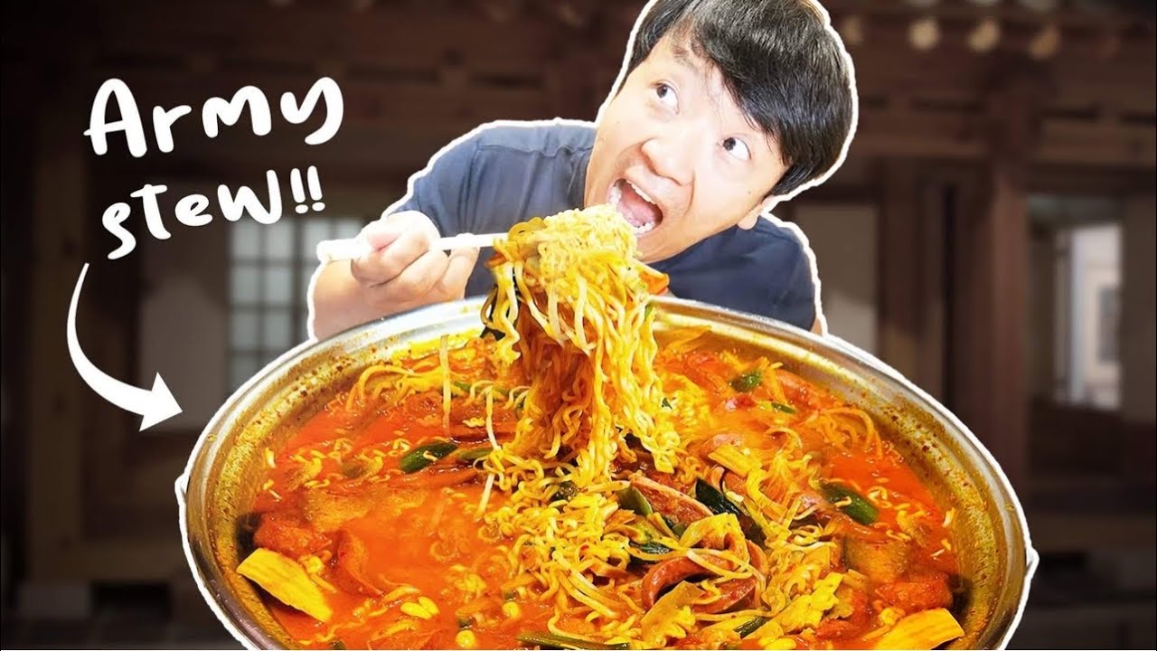 Korean ARMY STEW & Spicy SEAFOOD FEAST in Atlanta Koreatown - YouTube