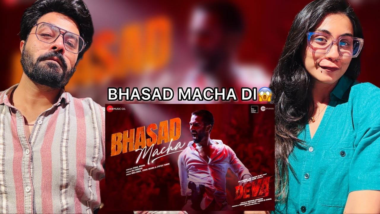 Bhasad Macha Song Reaction - Deva |Shahid K & Pooja H Vishal M,Mika S ...
