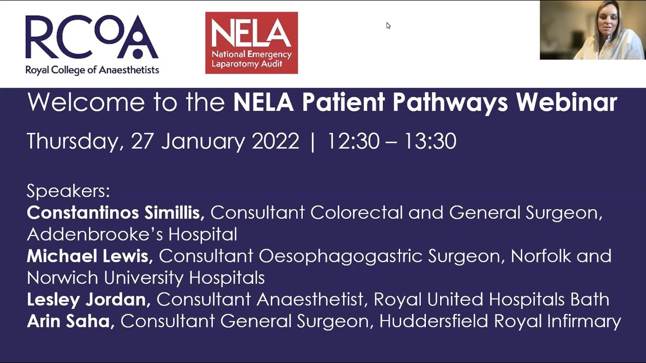 NELA Patient Pathways Webinar - YouTube