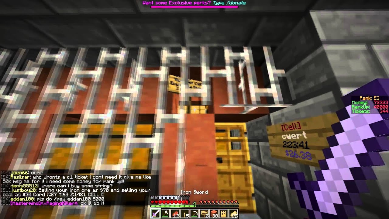 Minecraft Prison - Cell Decoration - YouTube
