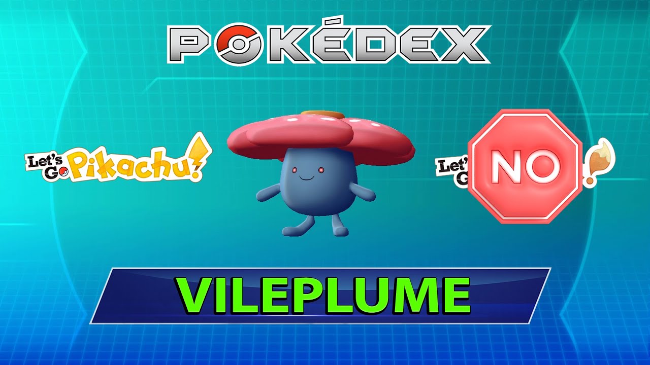 Donde y Como Capturar a Vileplume - 045 Pokedex Let's Go Pikachu - Let ...
