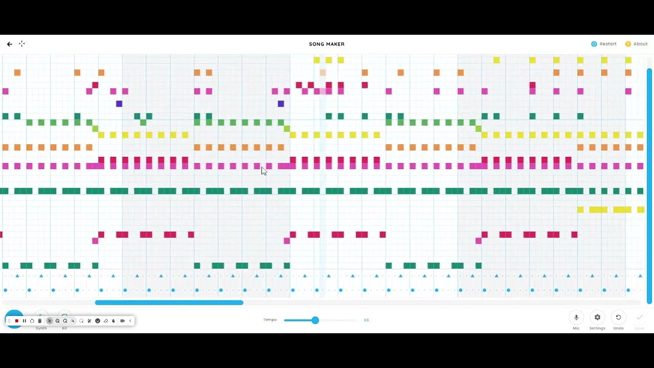 My first chrome music lab song - YouTube