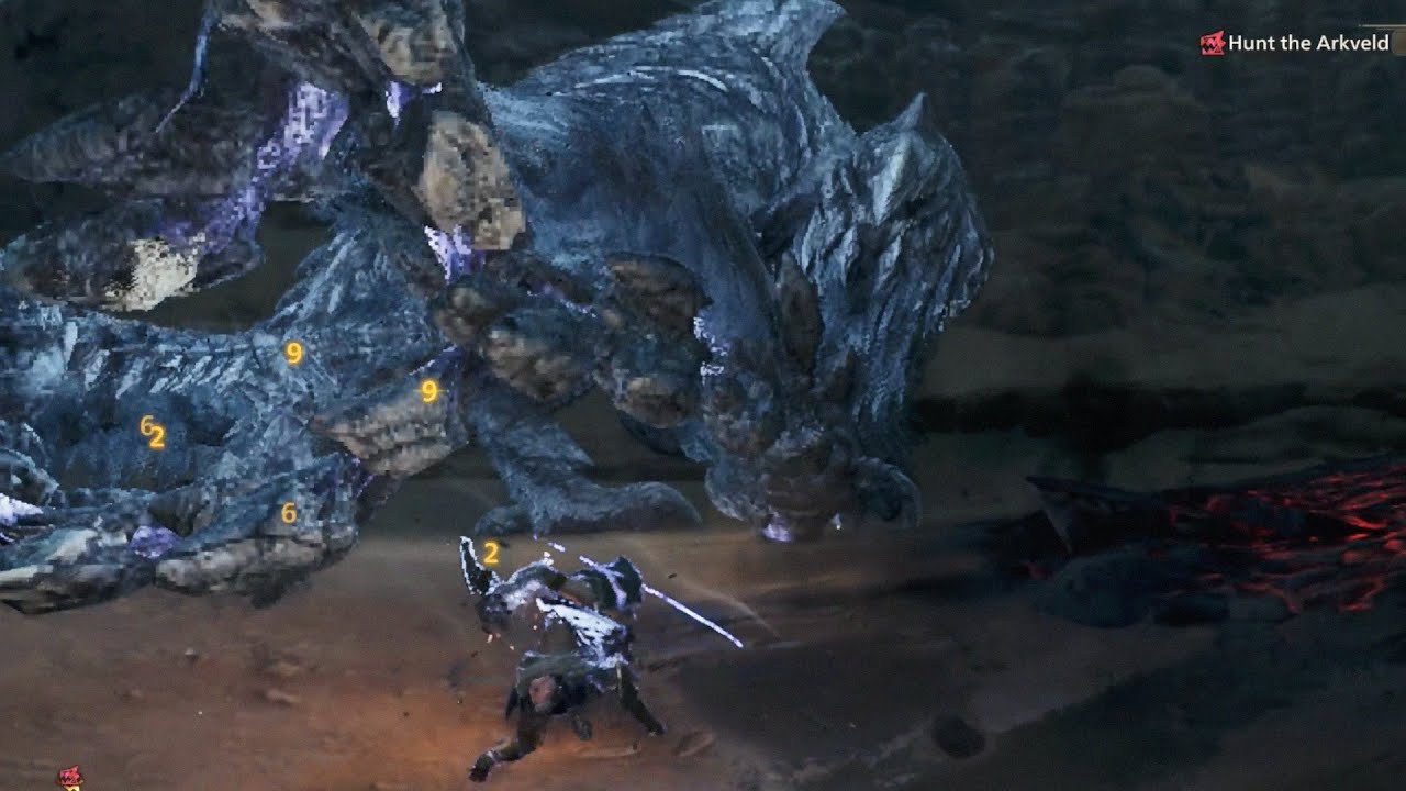 solo chained arkveld before time's up (mhwilds open beta 2) - YouTube