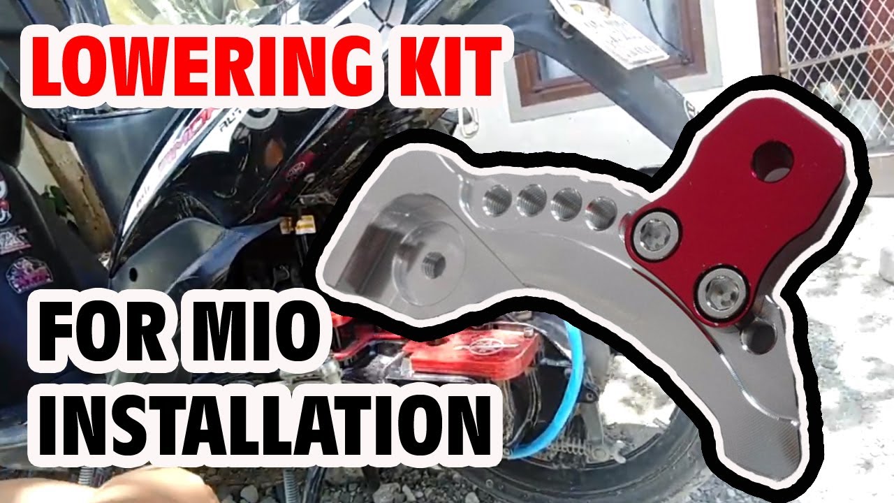 LOWERD KIT INSTALLATION|MIO SPORTY|LOWERING KIT - YouTube
