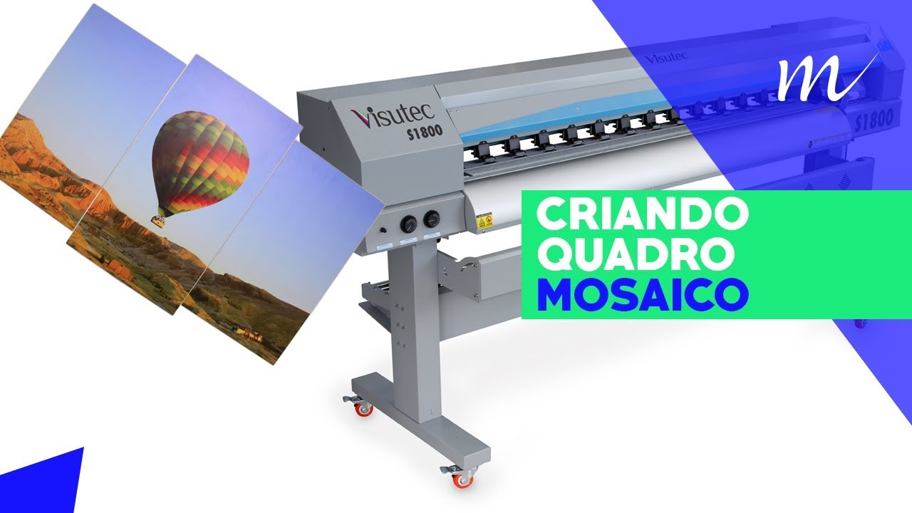Multivisi | Plotter S1800 | Criando quadro mosaico - YouTube