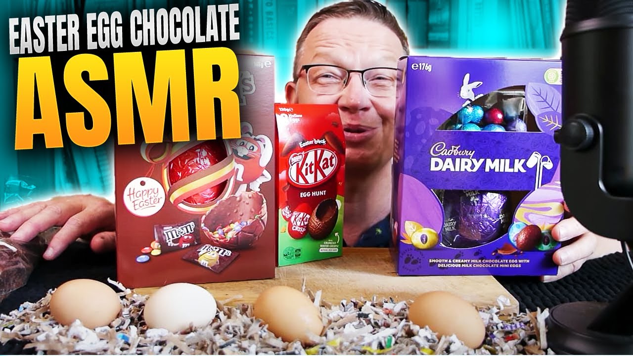 Easter Egg Chocolate YouTube, and Hot Cross Buns as ASMR Mukbang Eating ...
